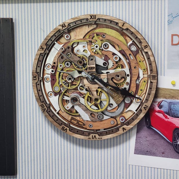 Watch Movement | Laser Cut File for Creating Multilayered 3D Mechanical ...