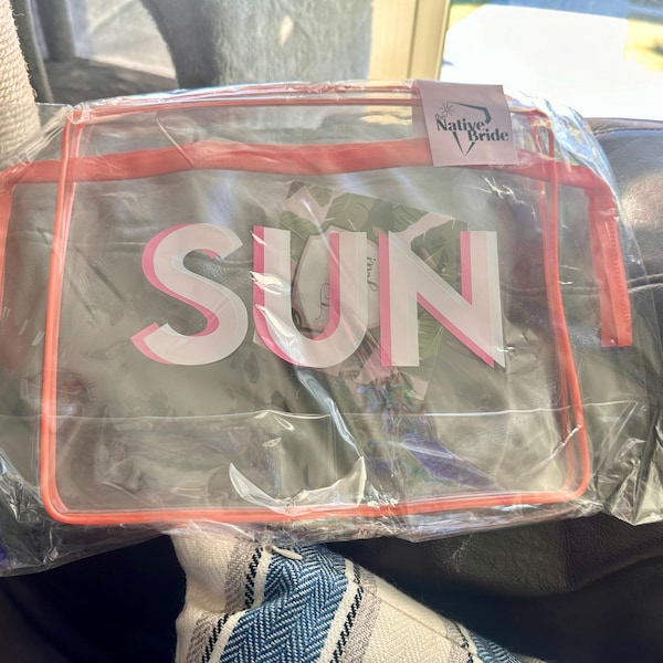 Shadow Monogram Clear Bag, Monogram Gifts, TSA Toiletry Bag Pouch With ...