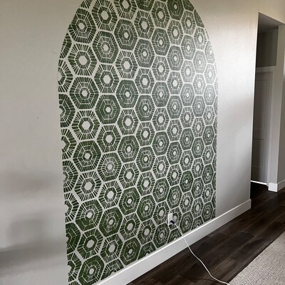 Scandinavian Geometric Pattern Wall Stencil Transform Your Decor ...