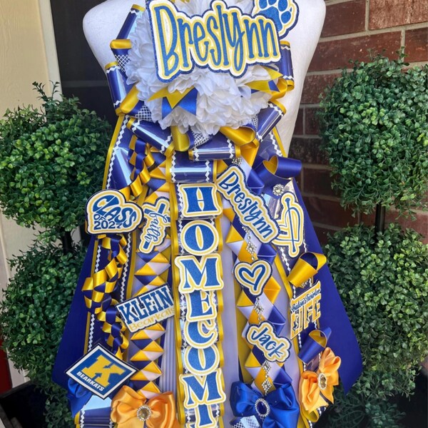 Graduation Lei, 2 Color Graduation Lei, Senior Night, Personalized ...