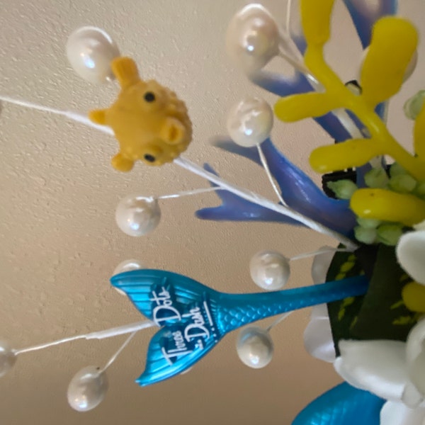 Tiny Pufferfish Figurine - Soft Plastic Puffer for Diorama, Aquarium ...