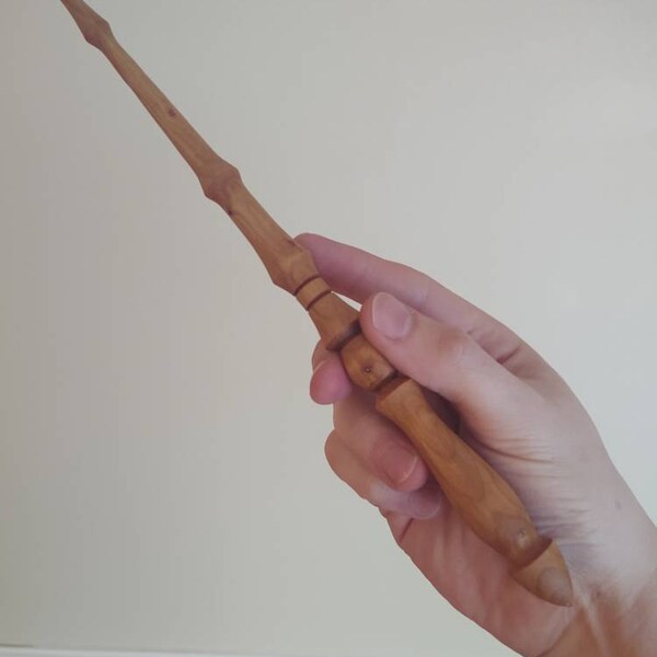 Laser Cut Wand Stand With Engraving Black Walnut or Cherry Wood - Etsy