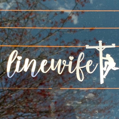 Proud Linewife Lineman Wife Vinyl Sticker Decal Sticker Car Truck Yeti ...