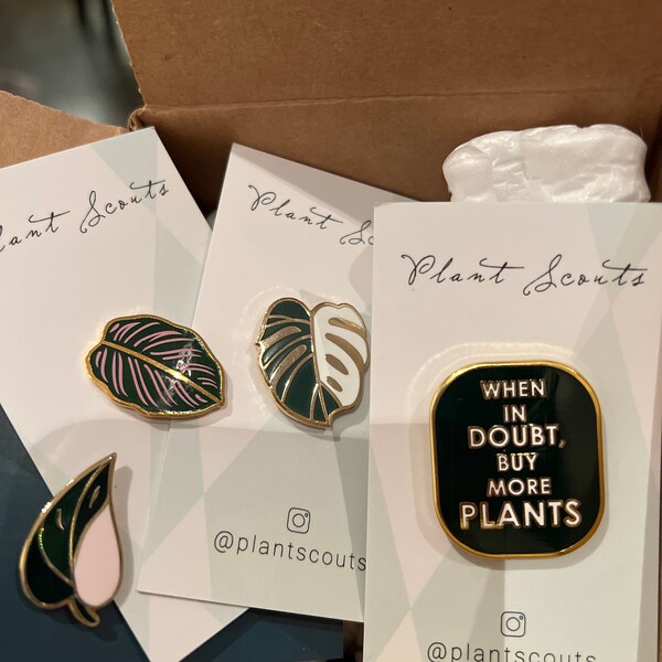 Mystery Enamel Pin Bag (mystery Grab Bag - Plant Pins ) - Etsy