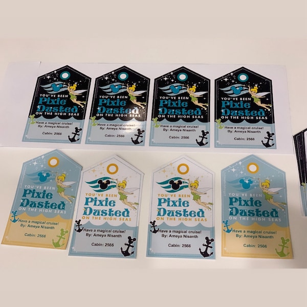 Stitch Pixie Dust Gift Tags - You've Been Pixie Dusted - Instant ...