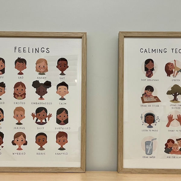 Feelings Poster, Calming Techniques, Calming Corner, Emotions Chart ...