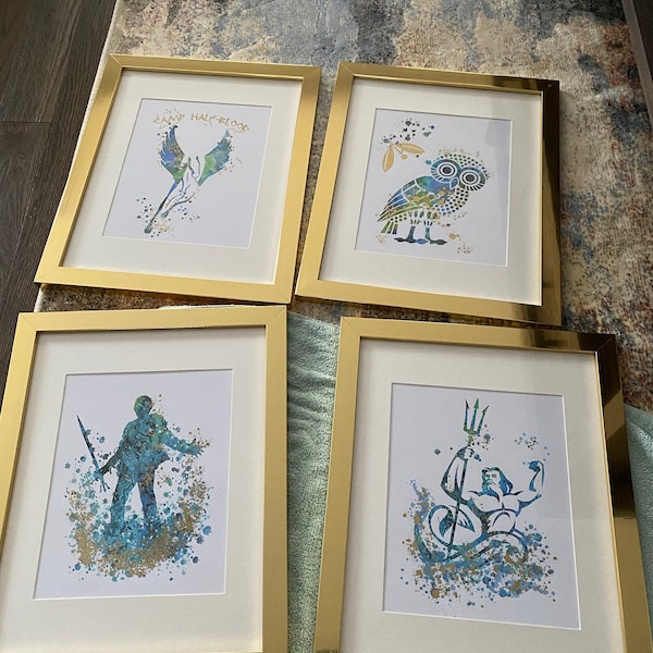 Percy Jackson Set of 4 Percy Jackson Print Percy Jackson Poster Home ...