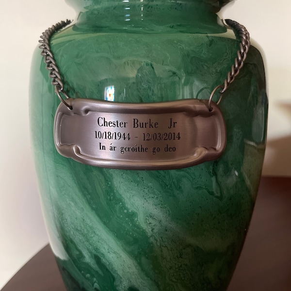 Name Tags With Custom Engraving for Urns - 3 Color Options - Etsy