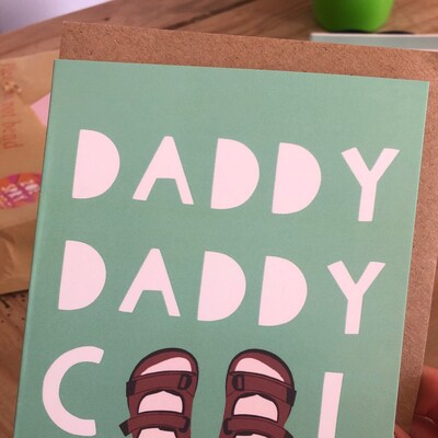 Daddy Daddy Cool Father's Day Greetings Card/ Funny / Cool - Etsy