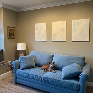LUNA Plaster Art 3D Wall Art Stucco Art Modern Art - Etsy