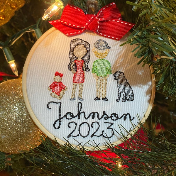 Personalized Family Christmas Ornament Keepsake Holiday Ornament - Etsy