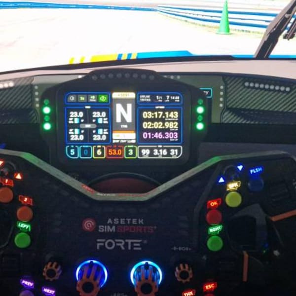 PSR Sim Screen 5.0 - 5 Inch Sim Racing Dashboard DDU - Etsy