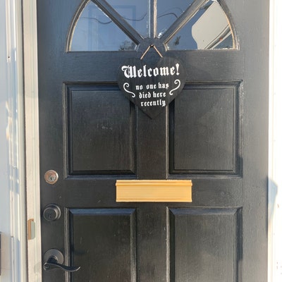 Welcome Sign Goth Home Decor Dark Humor Pastel Grunge Weird Stuff ...