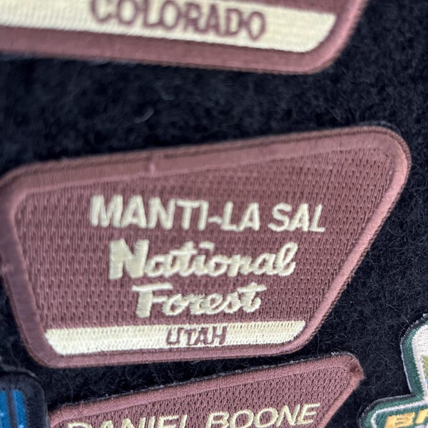 National Forest Patch: Embroidered Iron-on Souvenir - Etsy