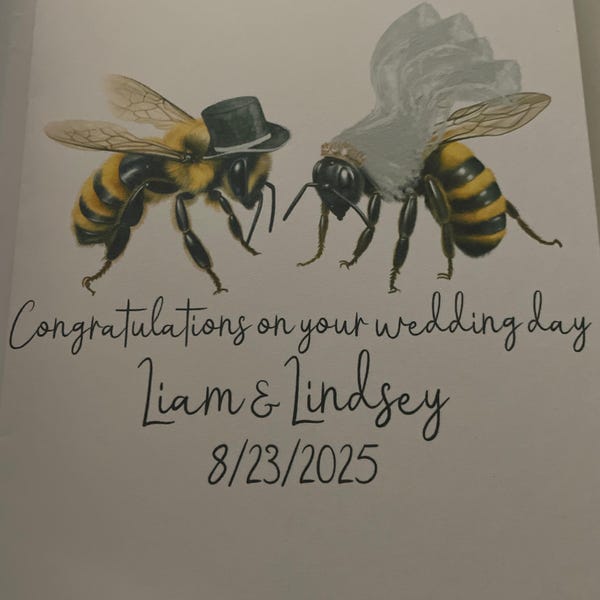 Tractor Wedding Card Personalised Bride Groom Farmer - Etsy