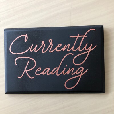 Small Sign Currently Reading - Etsy
