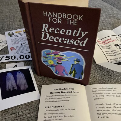 Handbook for the Recently Deceased Book / Handmade Prop, Halloween ...