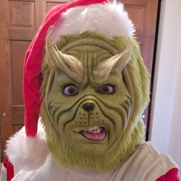 Special FX Mean Grouch Foam Latex Face Prosthetic Mask - Painted ...