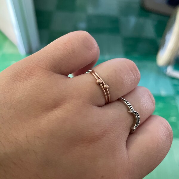 Spinner Ring 14k Gold Filled Stacking Ring - Etsy