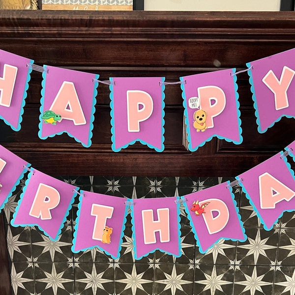 Video Game Cake Topper, Roblox Adopt Me Cake Topper, Adopt Me Cake ...