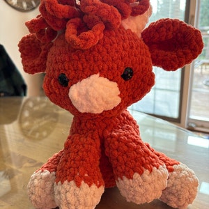 Amigurumi Highland Cow Pattern, Plush Pattern, Stuffed Highland Cow Toy ...