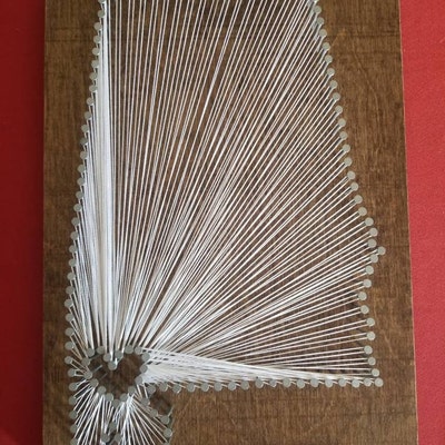 DIY Alabama String Art Kit, State String Art Kit, Alabama Nail Art ...