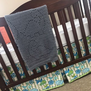 Littlefoot Blanket Filet Crochet Blanket Pattern Baby Blanket Crochet ...