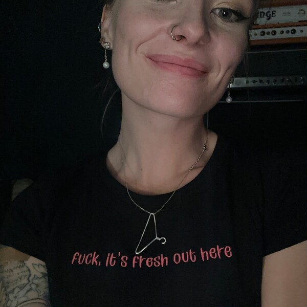 Clothing Hanger Pro-choice Necklace, Coat Hanger Politics Democrat ...