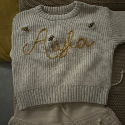 Personalised Knitted Jumper Baby Jumpers Name Jumper Keepsake Jumper ...