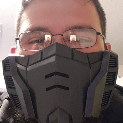 Anime Battle Mech Cosplay Mask Made in US Fast Shipping 3D Printed ...