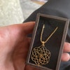 Gold Plated on Silver Torus Silver Necklace Sacred Sacred Geometry ...