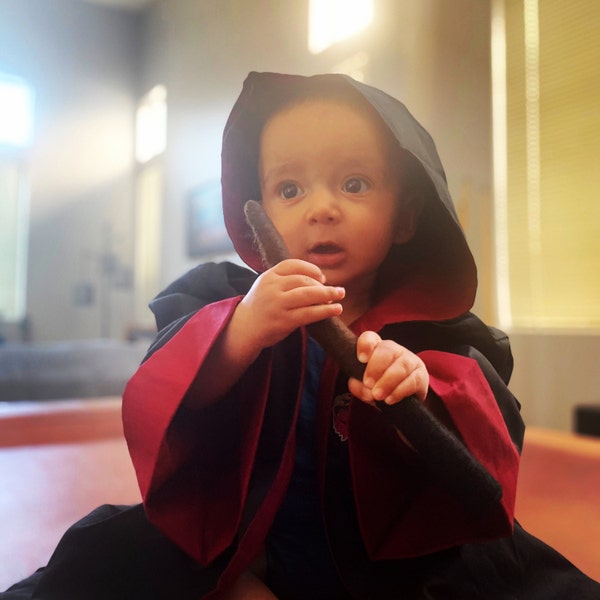 Baby Wizard Robe Fully Lined, Toddler Wizard or Scholar Robe - Etsy