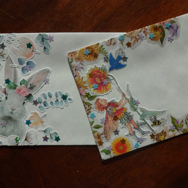 6 X Map of the Hand Stickers. Vintage Style. Retro. Snail Mail ...