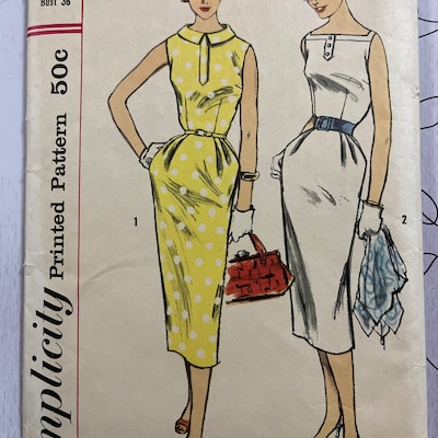 Vintage Simplicity 5086 Misses' and Junior Mini Dress and Cardigan ...