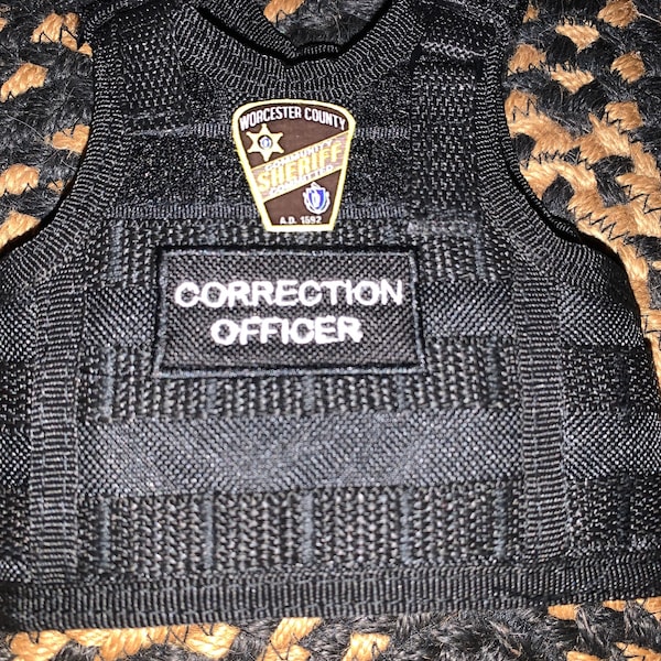 CORRECTION OFFICER Tactical Vest Beverage Insulator ! Customized for ...