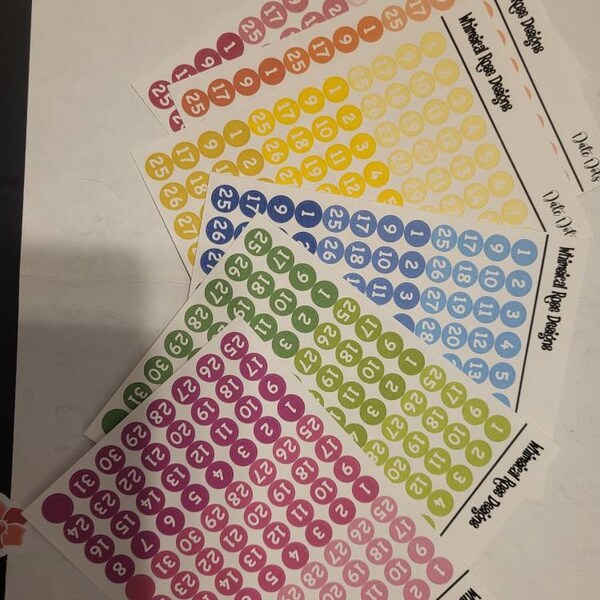 52 Week Savings Challenge Icon-sticker Sheet//mini Icons//bullet ...