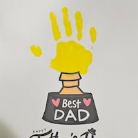 Best Dad Keepsake Handprint Memory Craft, Printable Handprint Art for ...