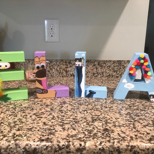 UP Movie Letters, up Pixar, up Birthday Party Decorations,up Movie Baby ...