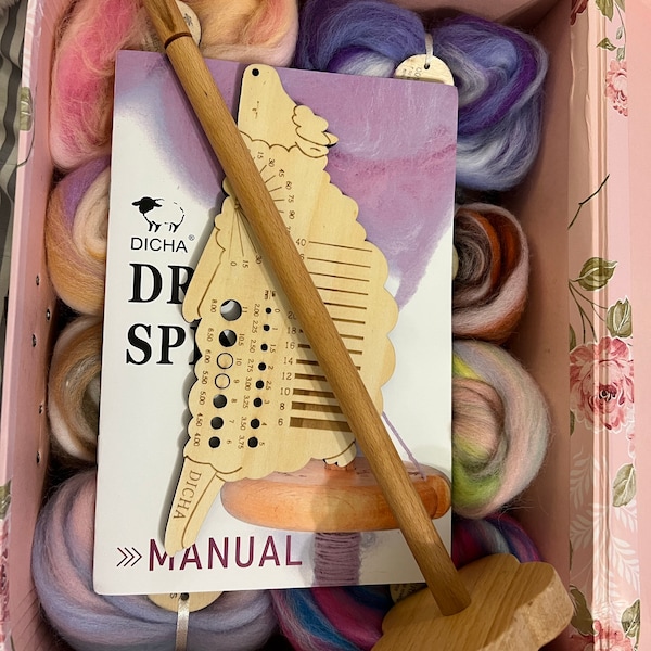 DICHA Black Walnut Double Wood Yarn Holder-advanced Metal Twirling ...
