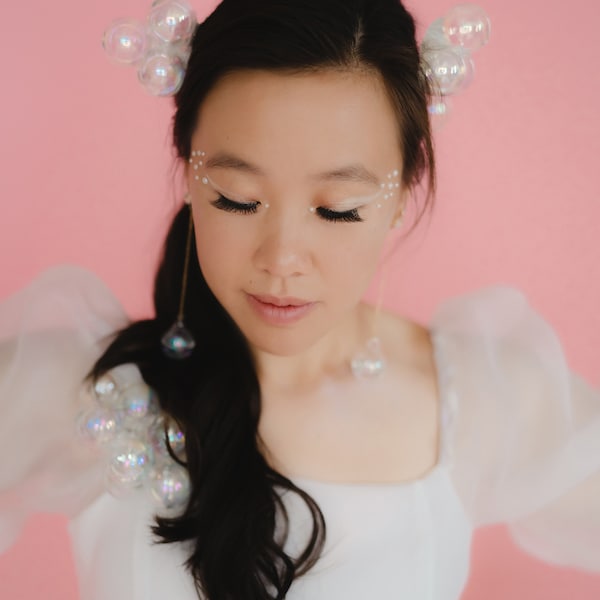 Set of Glass Bubble Hair Clips, Water Fairy, Mermaid Hair Clip, Fairy ...