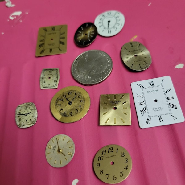 Steampunk Clock Face Images Kit of 3 Printable A4 Sheets - 18 Round ...