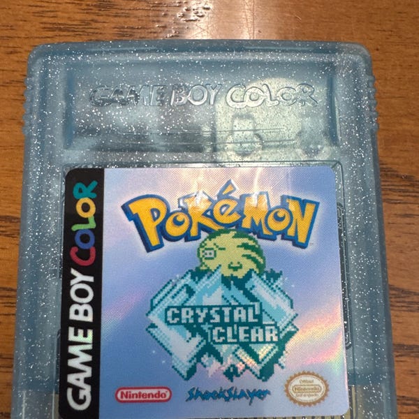 Ancient Mew GBA Holographic Label - Laminated Replacement Label for ...