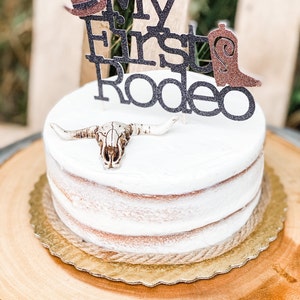 My First Rodeo Cake Topper / First Birthday / Cowgirl Party / - Etsy
