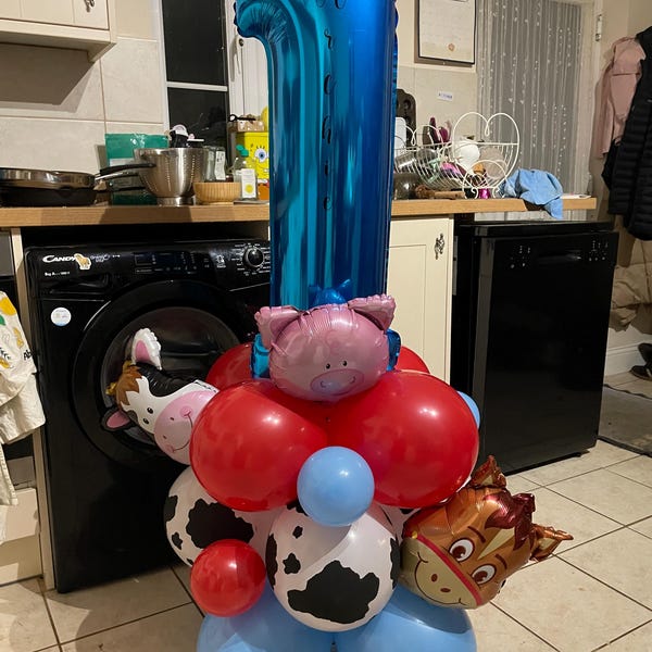 DIY Large Ice Cream Truck Balloon Sculpture, Too Sweet Balloon Stack ...