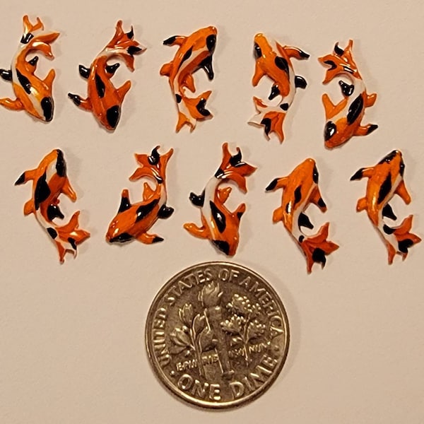 Miniature Koi Fish, Fairy Garden Pond, Mini Koi Fish for Resin Crafts ...