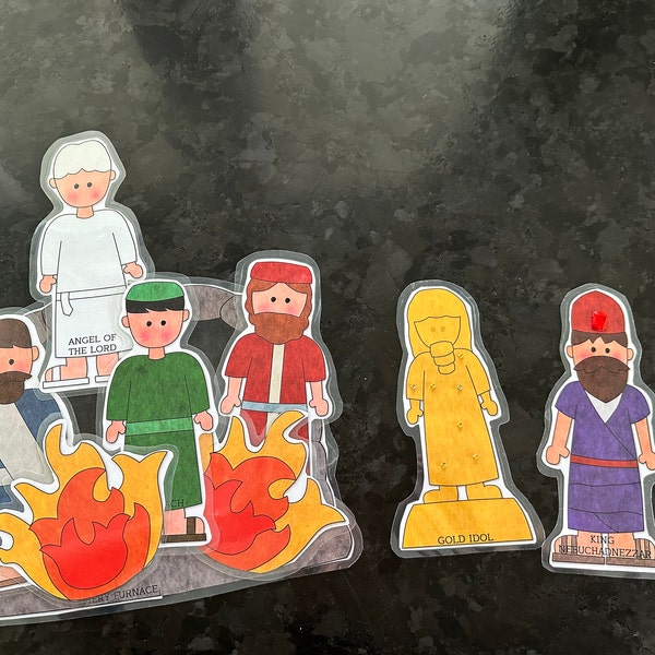 Isaac, Rebekah, Esau, & Jacob Cut-outs - Etsy