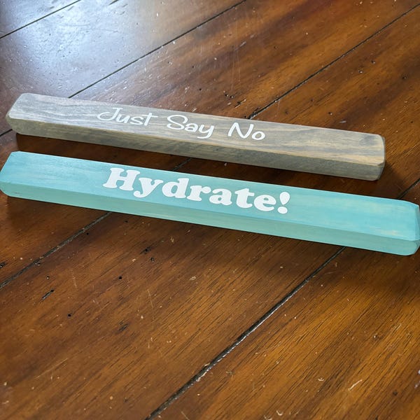 Home Farmhouse Small Tabletop Signs, Custom Wood Signs, Stained Wood ...