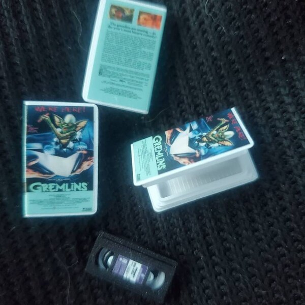 Mini 1:12 VHS (A-J Titles) Tapes Choose the Movie! Retro 80's Movies in ...