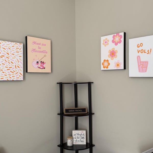 Virginia Tech Hokies Art Prints: Orange & Maroon Dorm Decor (digital ...