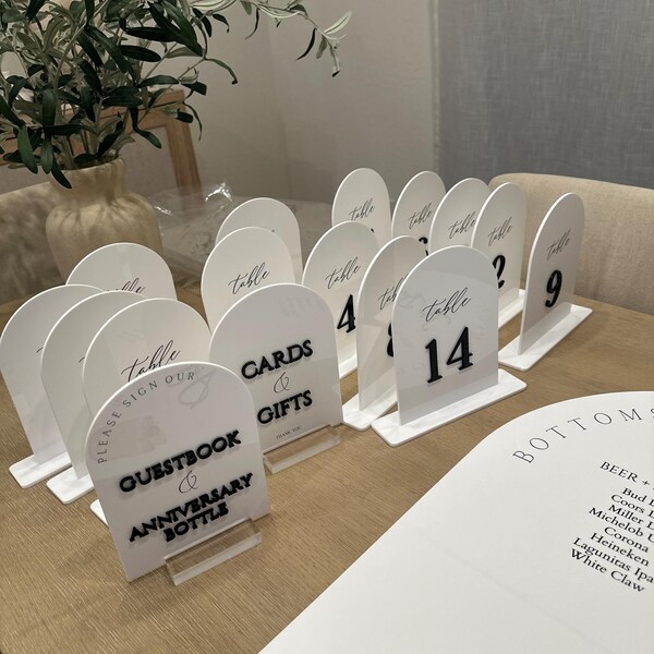 Wedding Seating Chart Acrylic Wedding Seating Chart With 3D Acrylic ...